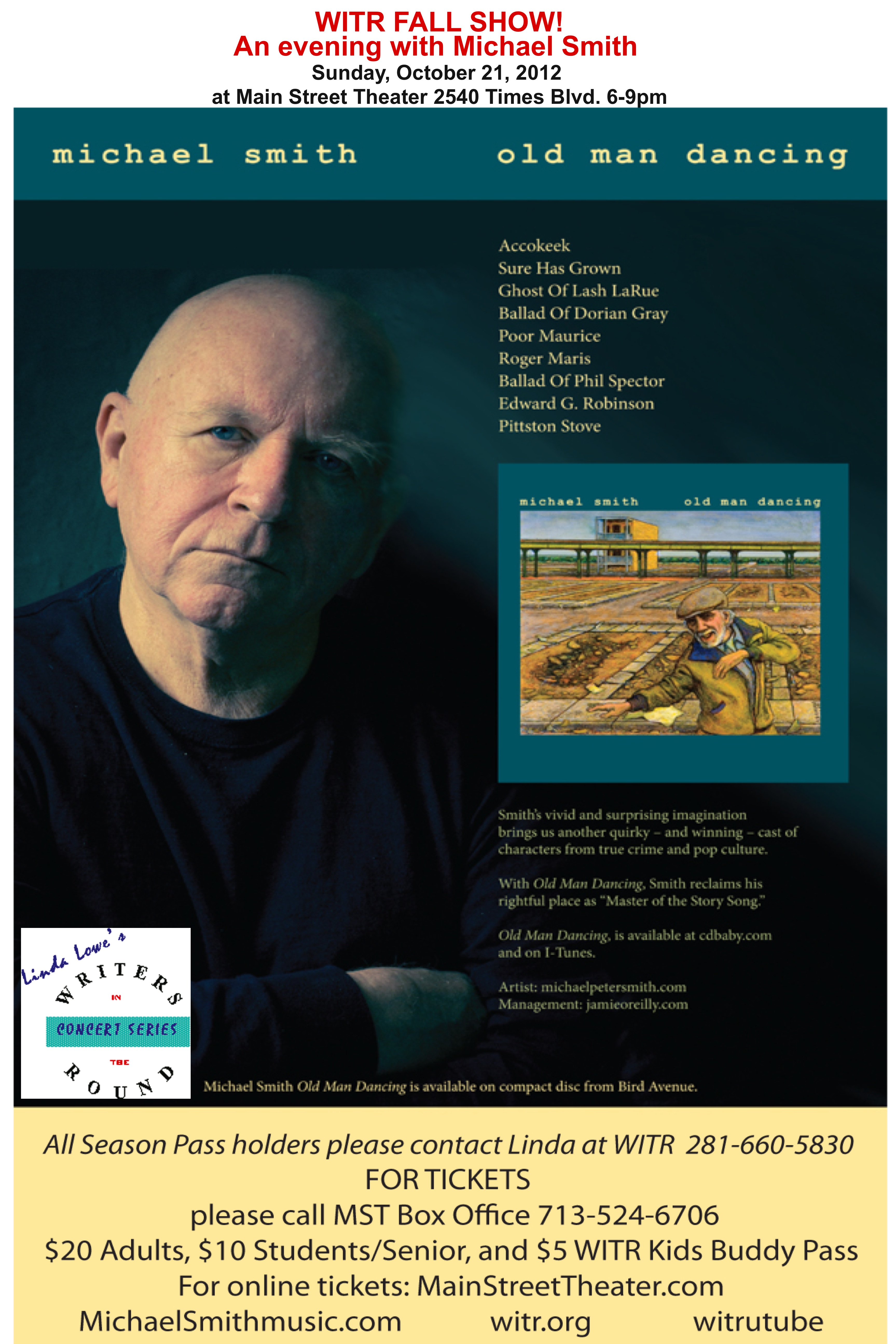 Michael P. Smith - CONCERTS NOV/DEC